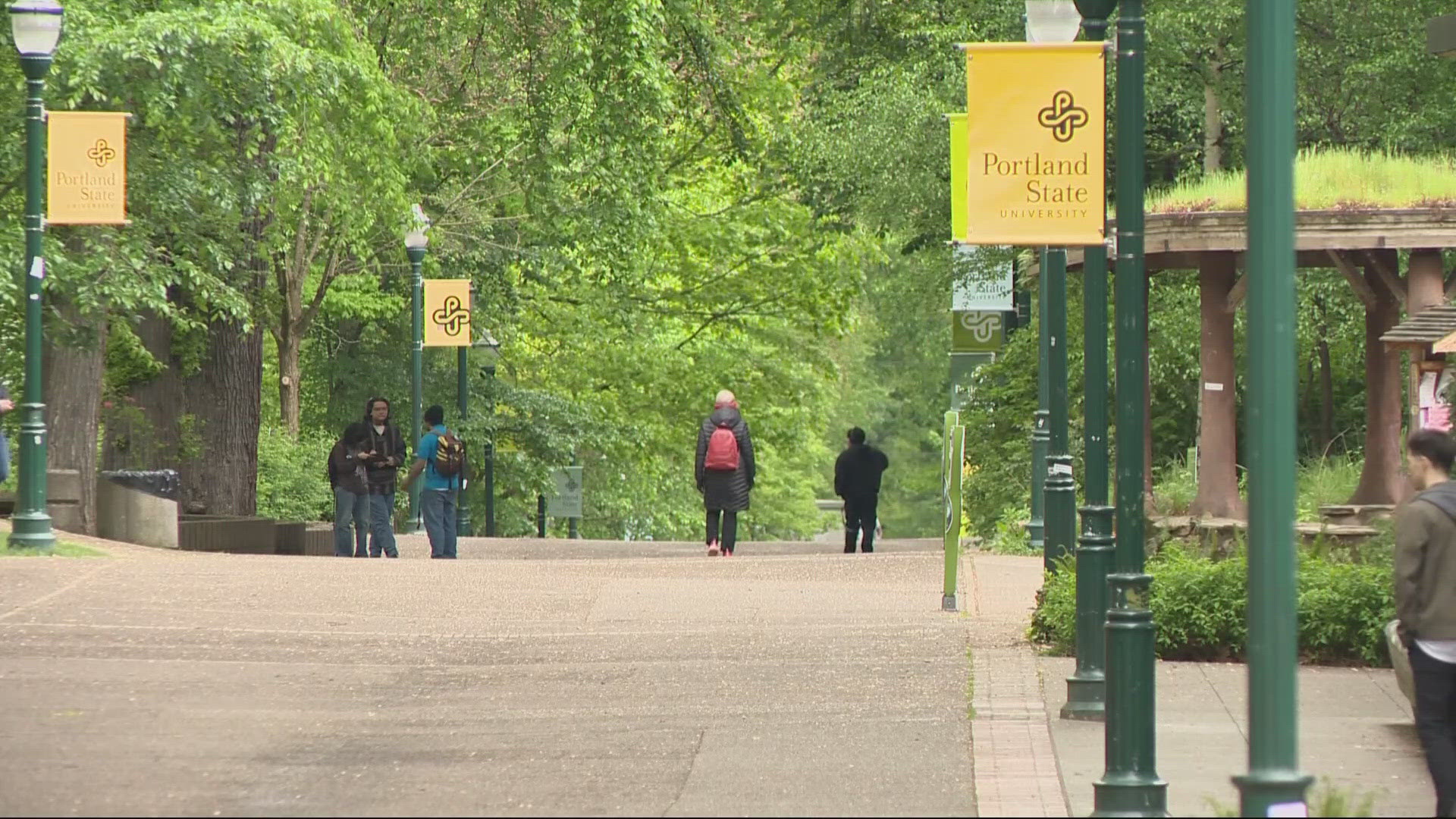 5 arrested at Portland State University protest of Riley Gaines | kgw.com