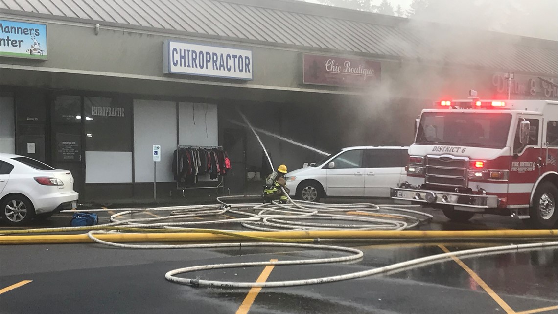 Photos: Fire destroys businesses at Hazel Dell strip mall | kgw.com
