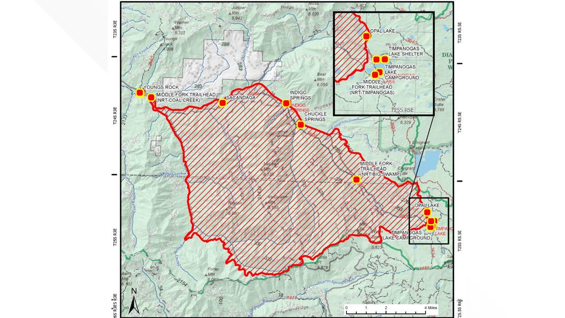 Emigrant Fire grows to 21,000 acres, 0% containment | kgw.com