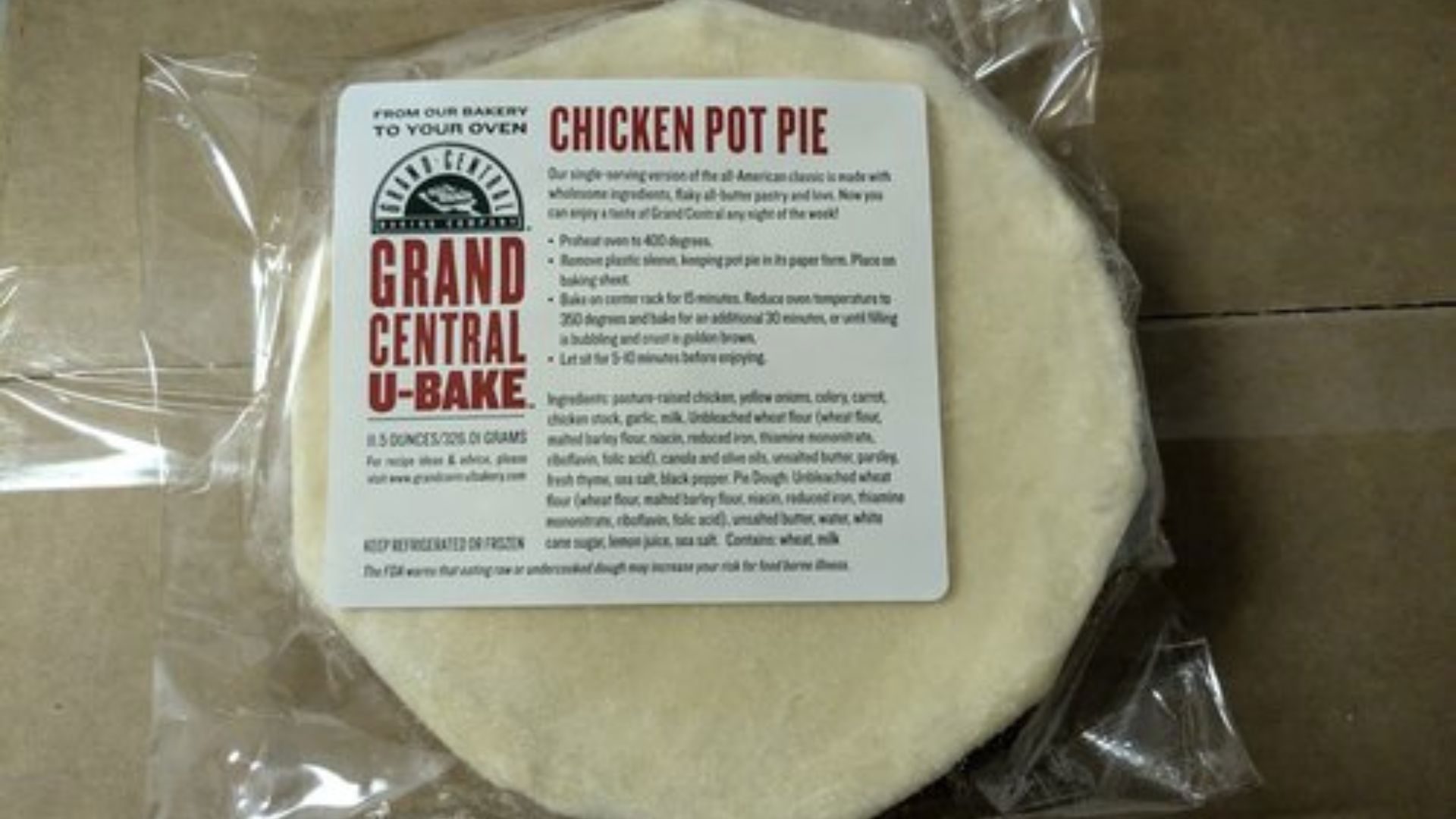 Grand Central Bakery recalls frozen pie crust for undeclared egg | kgw.com