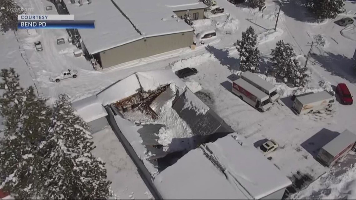 Snow collapses roofs in Willamette Valley, Central Oregon | kgw.com