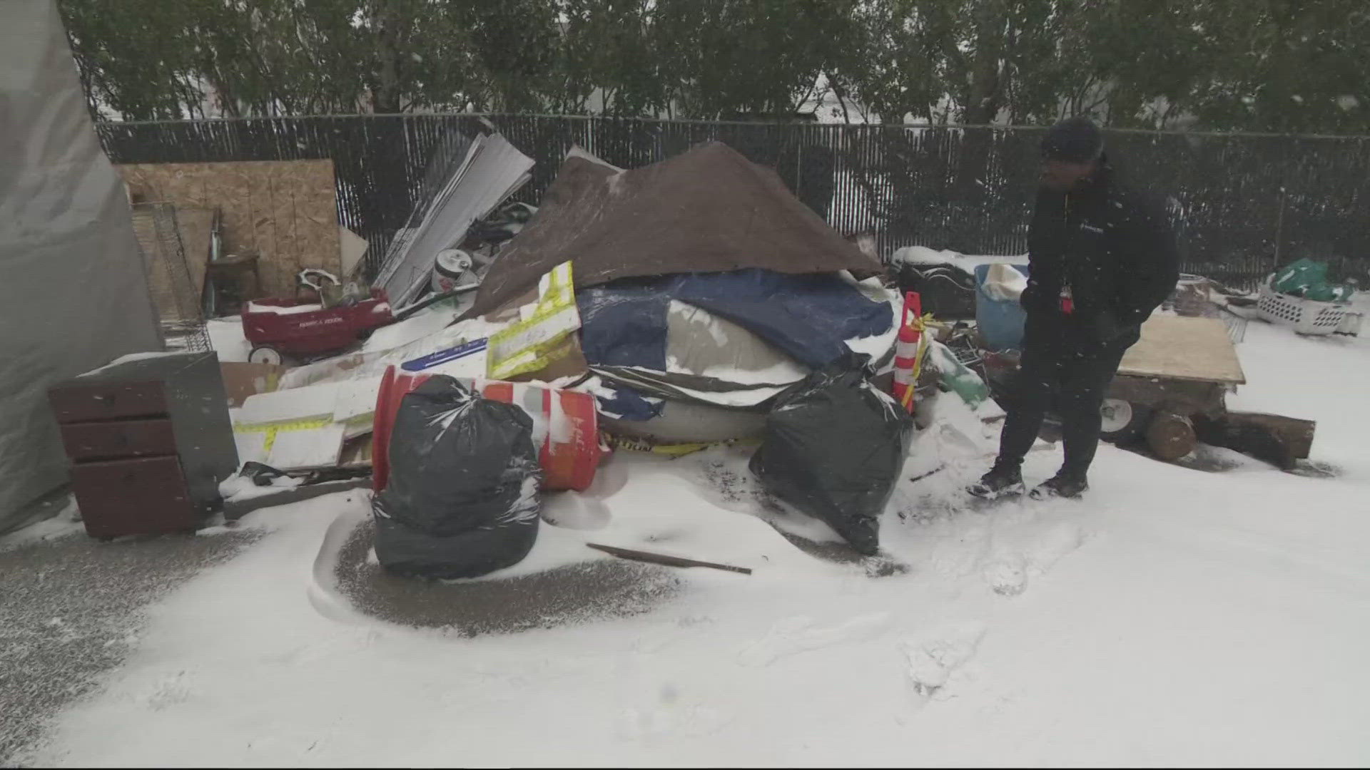 How Portland outreach tries to help homeless people get inside during ...