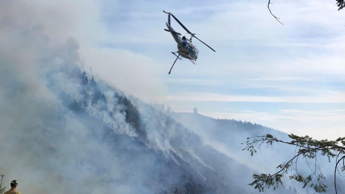 Nakia Creek Fire in Washington believed to be human caused | kgw.com