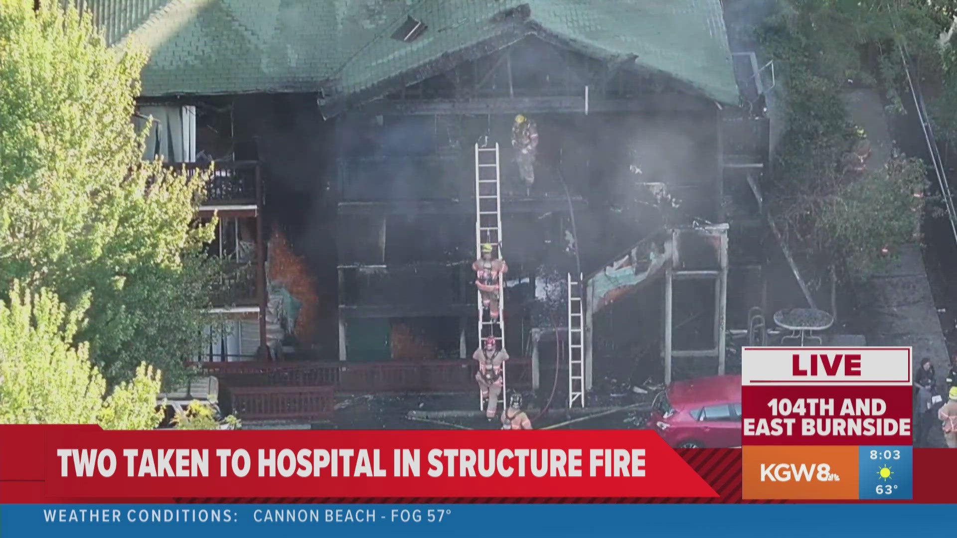 1 detained, injuries reported after large fire engulfs Portland ...