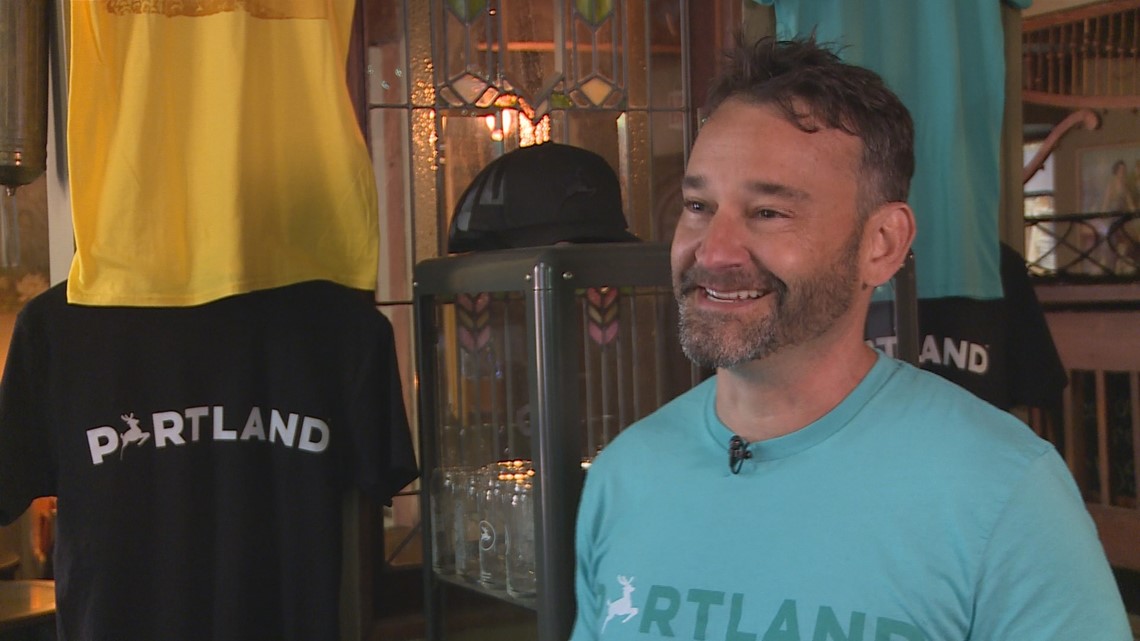 Old Town business owner spreads positive message about Portland | kgw.com