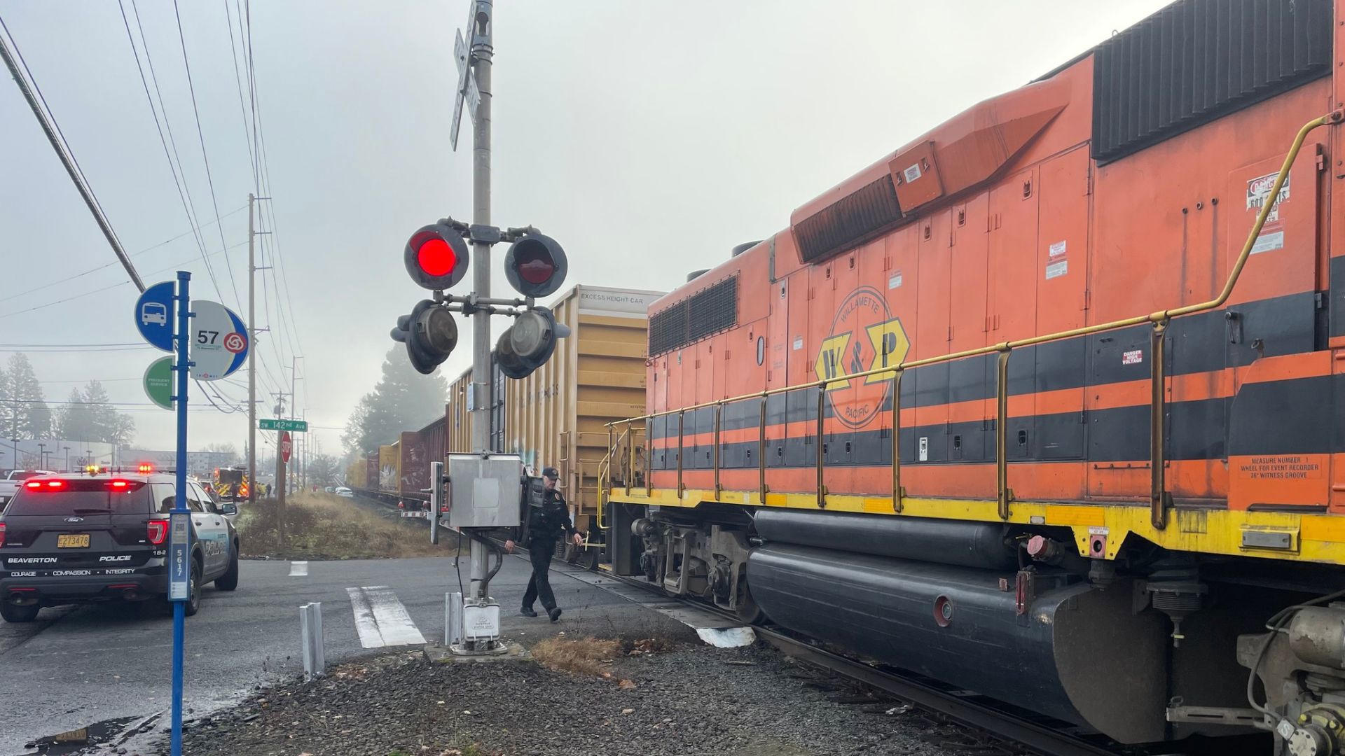 1 injured after train strikes car in Beaverton | kgw.com