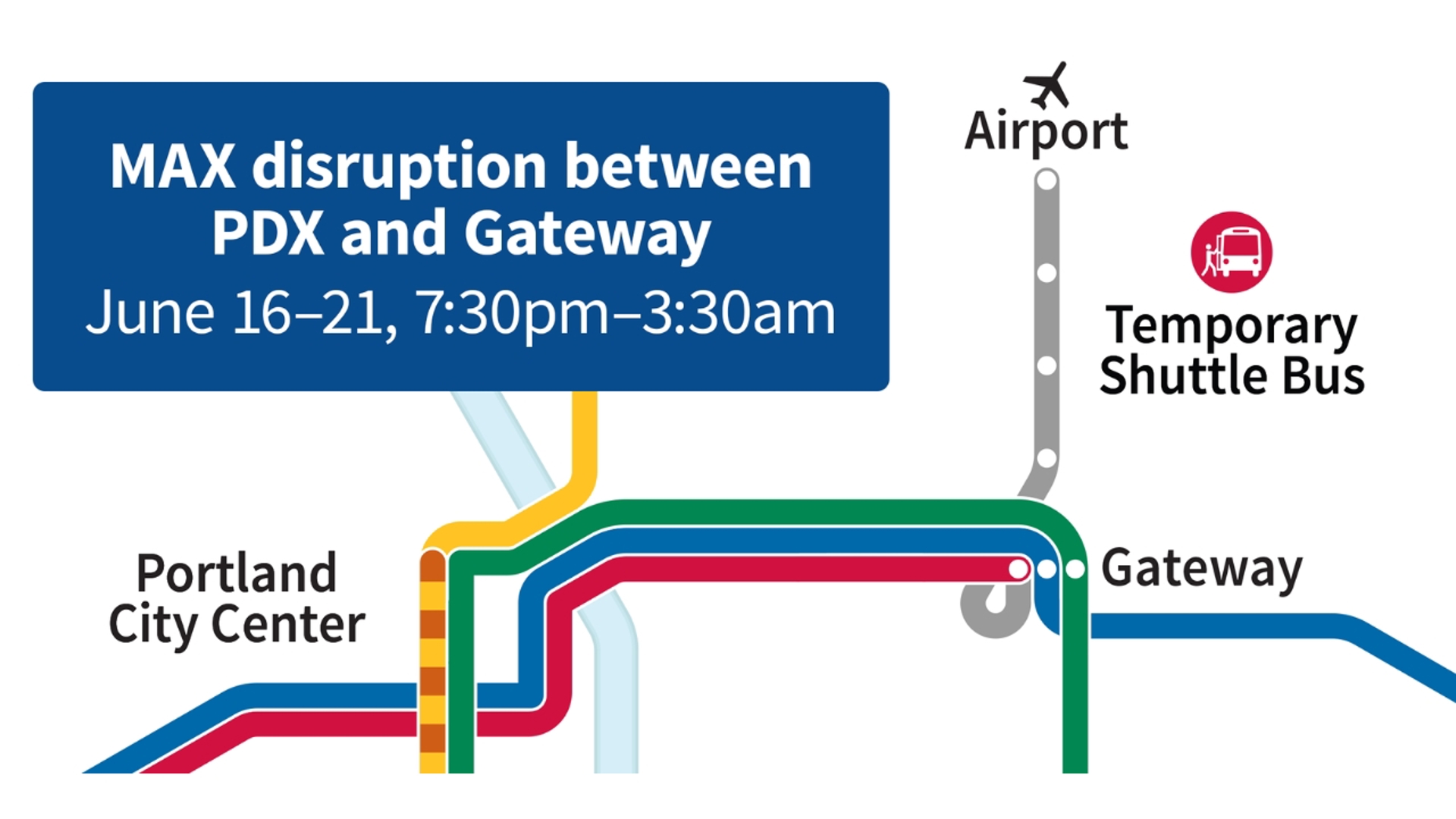 TriMet Red Line disrupted at night from June 16-21 | kgw.com