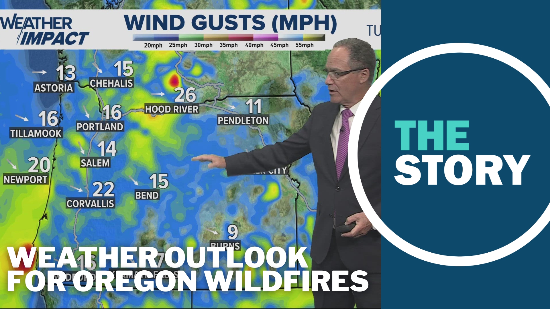 Weather outlook for wildfires burning across Oregon | kgw.com