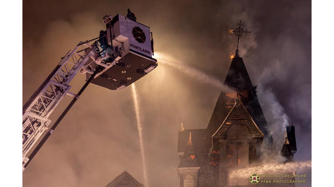Downtown Portland church destroyed in fire will be demolished | kgw.com