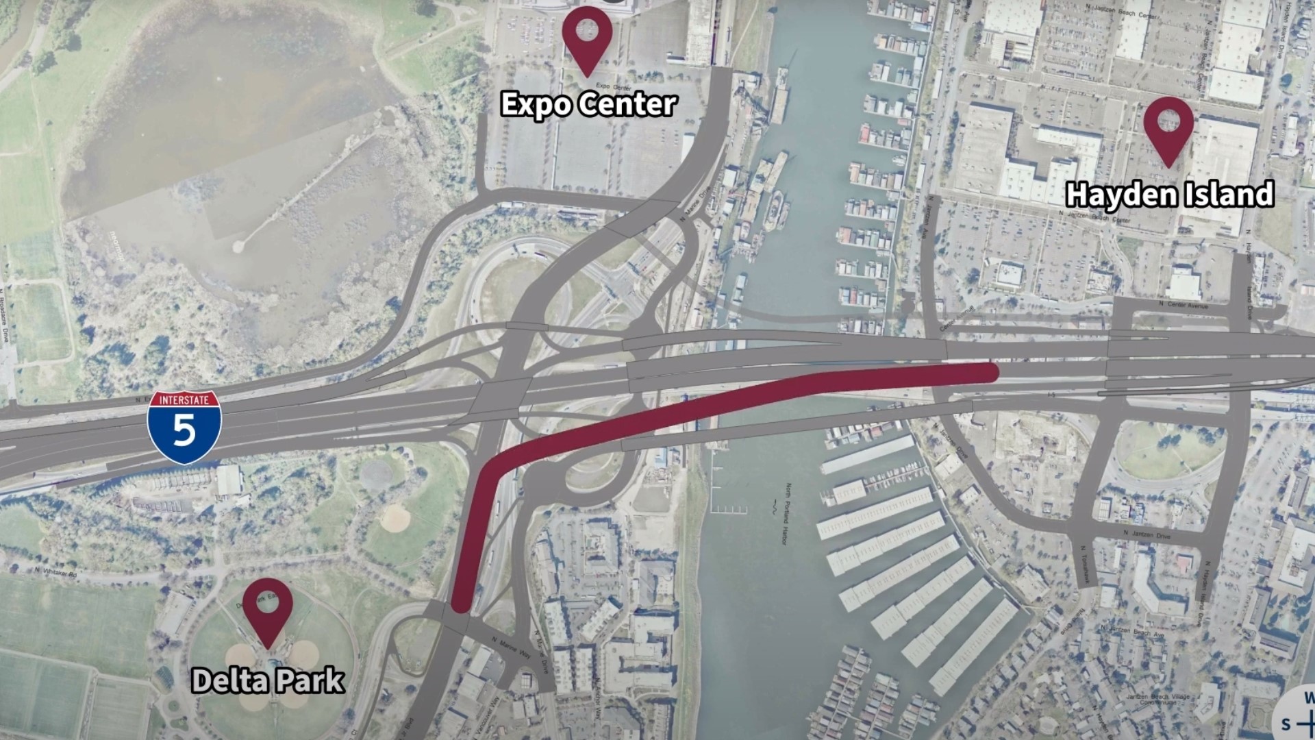 New videos show freeway upgrades for Interstate Bridge project | kgw.com