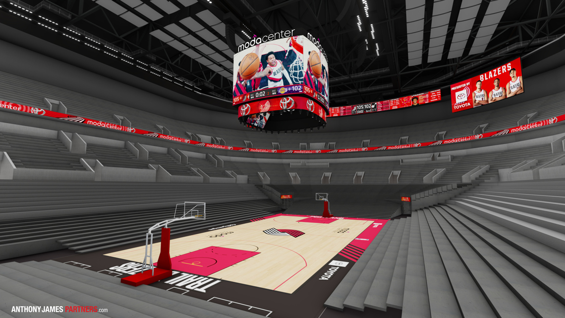 Blazers unveil cutting-edge videoboards coming to Moda Center next year ...