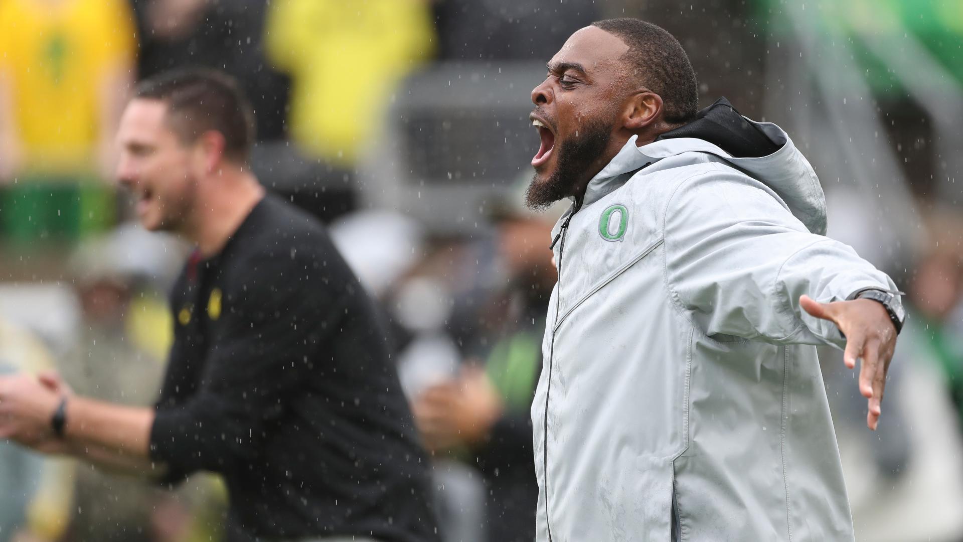 From Obie to the Orange Bowl: Oregon line coach A'lique Terry is having ...
