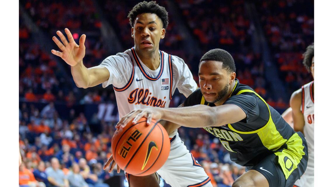 Andrej Stojakovic scores 21 points, No. 11 Illinois beats Oregon 80-54 ...