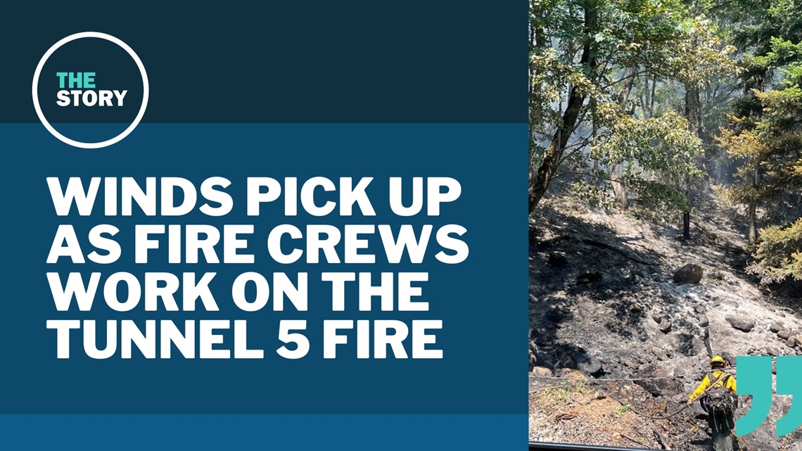 Fire crews work to contain Tunnel 5 fire as sustained winds pick up ...