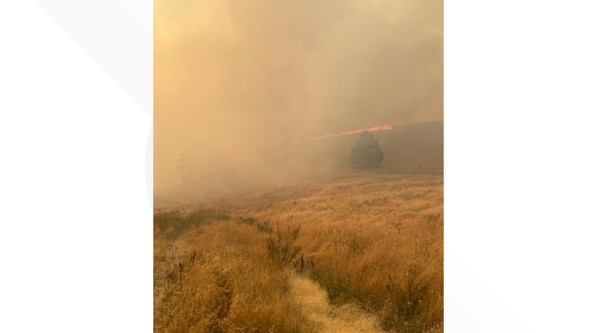 Evacuation notices for wildfire near Mosier remain for 24 hours | kgw.com