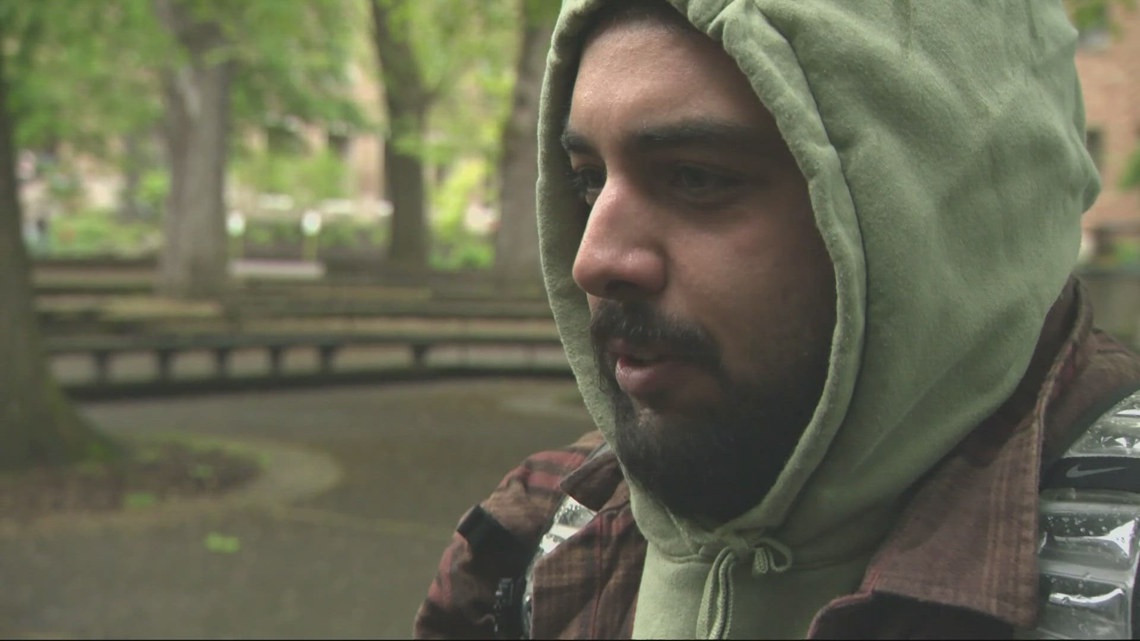 Students at Portland State University protest war in Gaza | kgw.com