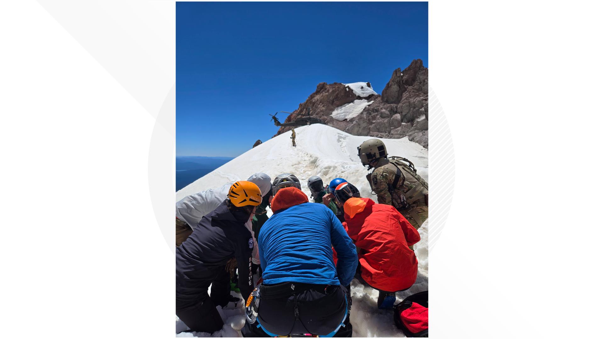 Man airlifted after 700-foot fall down Mount Hood | kgw.com