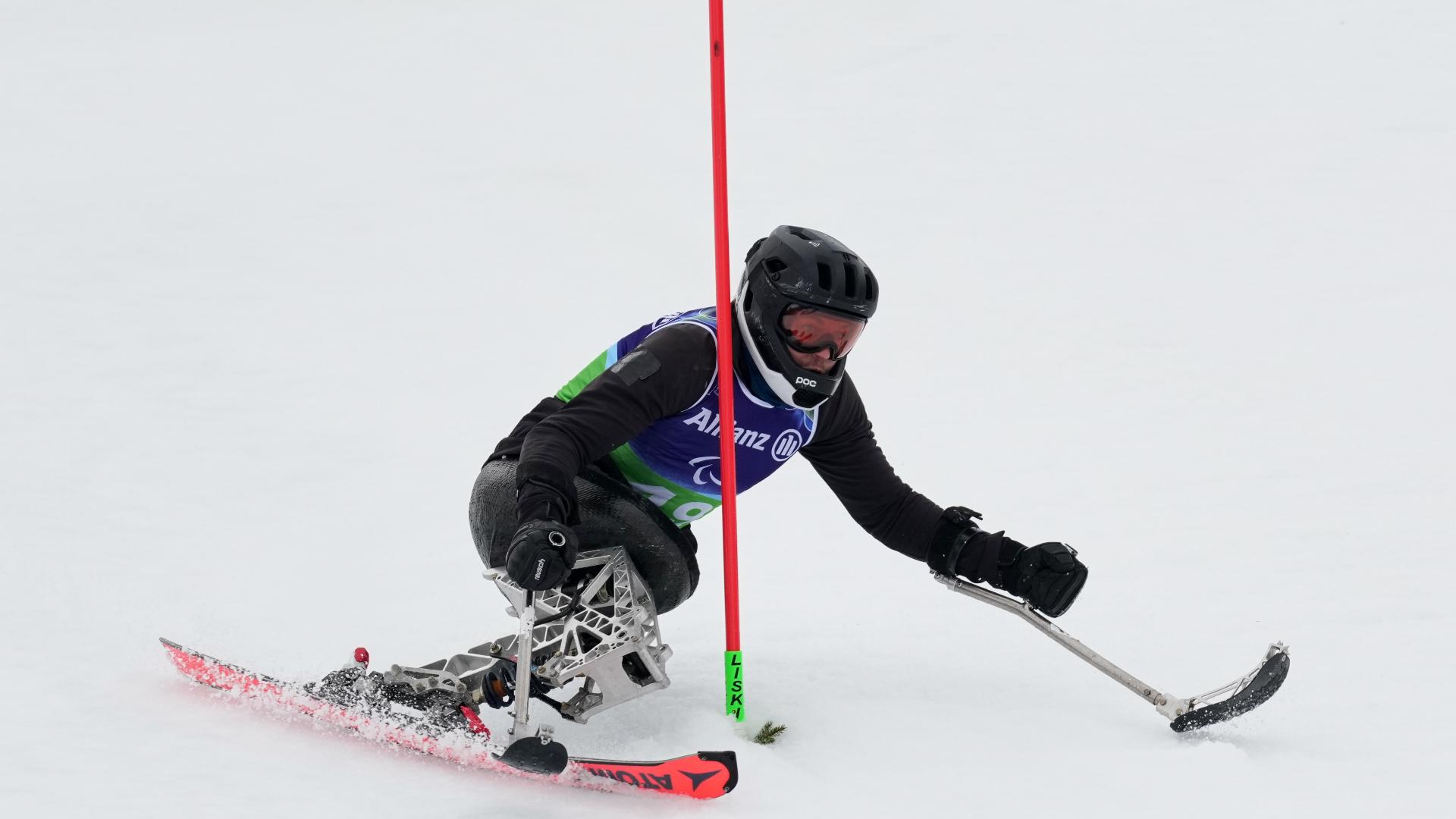 Oregon athlete Ravi Drugan competed in men's giant slalom at Paralympic ...