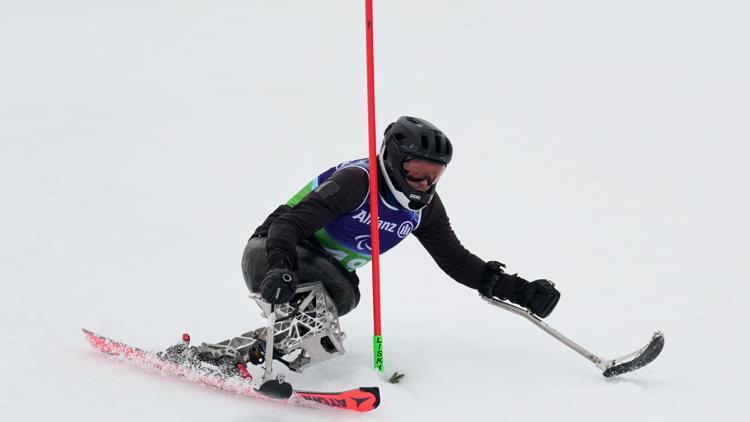 Oregon athlete Ravi Drugan competed in men's giant slalom at Paralympic ...