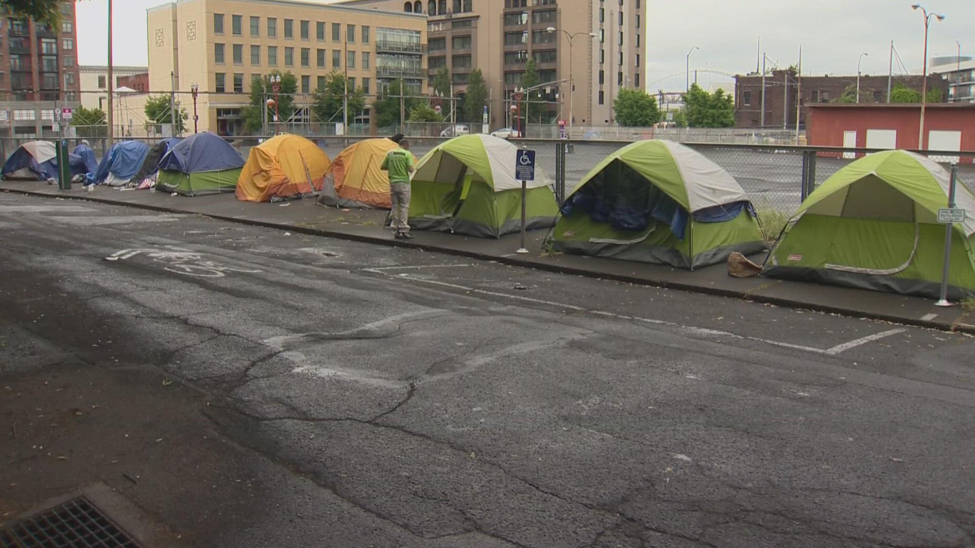 Portland Mayor Keith Wilson gives progress report on homeless shelter ...