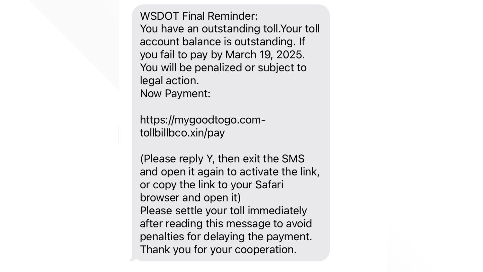 Scam texts about unpaid tolls are proliferating in Oregon | kgw.com