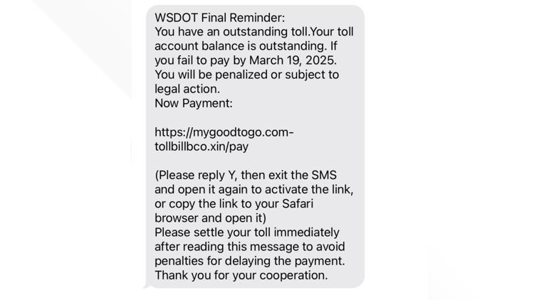 Scam texts about unpaid tolls are proliferating in Oregon | kgw.com