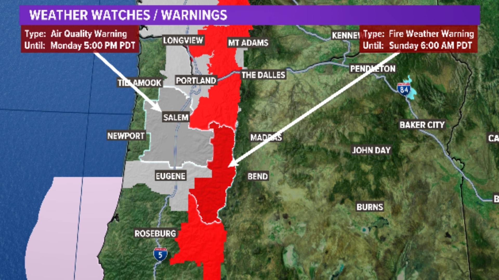 High wildfire risk in some parts of Oregon | kgw.com