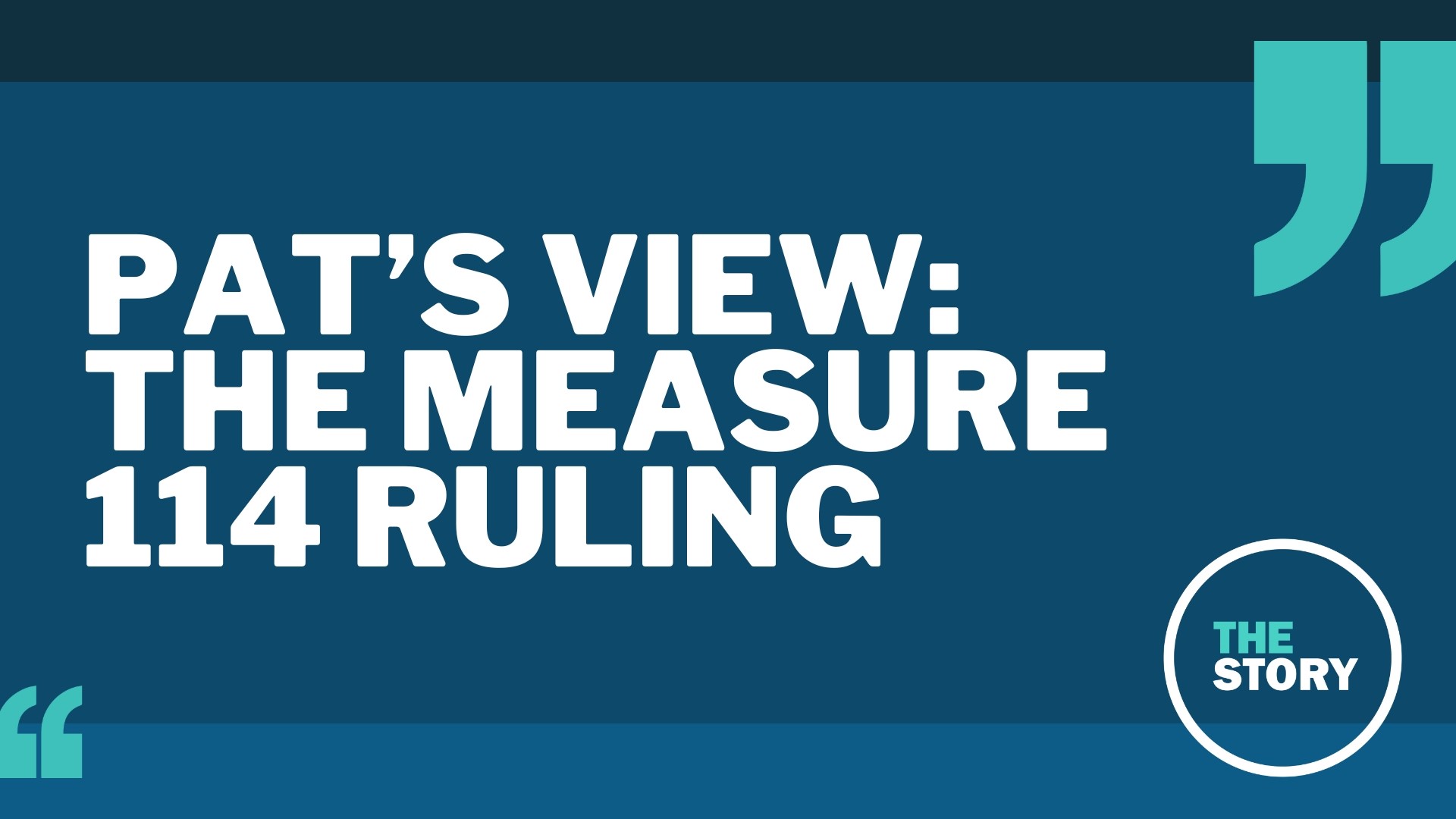 Here's what Pat Dooris thinks about the Measure 114 ruling | kgw.com