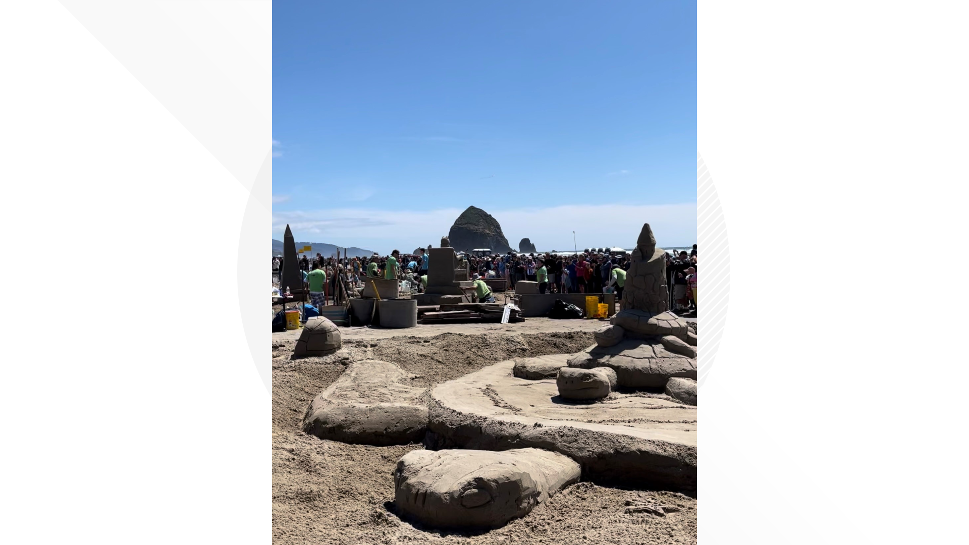 Artists thrill at Cannon Beach sandcastle contest | kgw.com