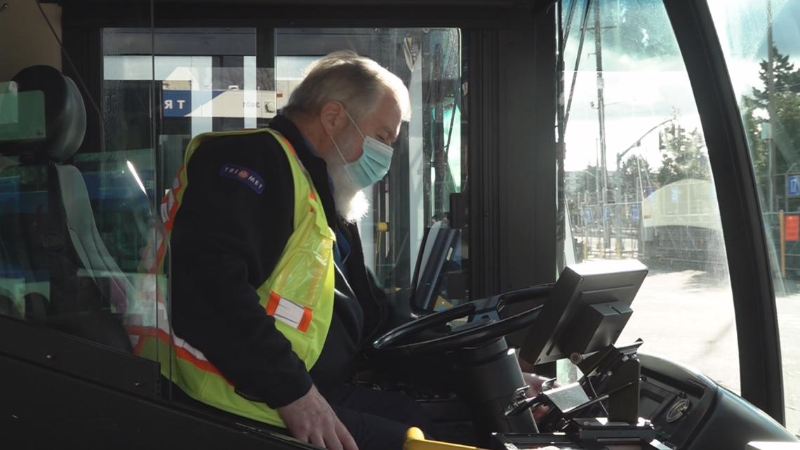 TriMet driver hit by stray bullet 8 months ago returns to work | kgw.com