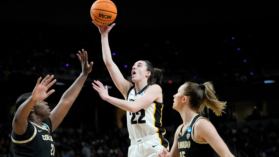 Caitlin Clark drives Iowa to victory defeating Colorado, 89-68 | kgw.com