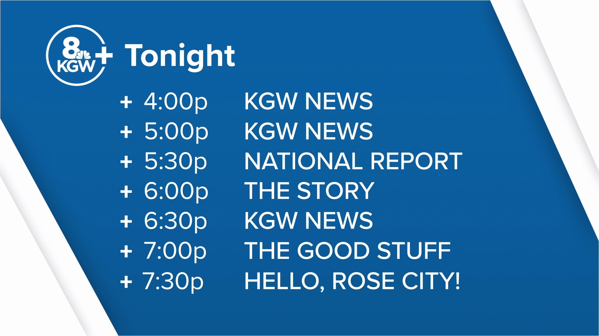 KGW+ program schedule: What's coming up | kgw.com