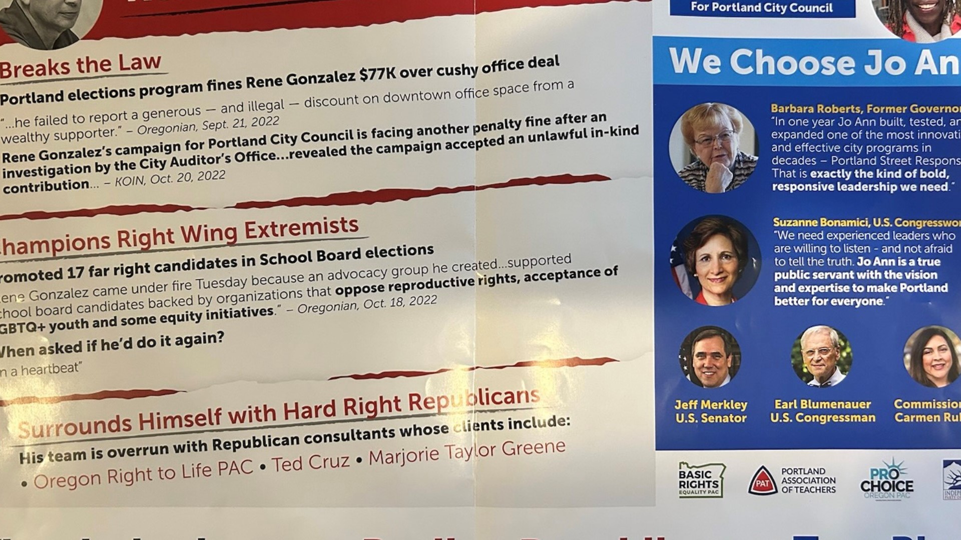 Mailers prompt Gonzalez to send Hardesty cease and desist letter | kgw.com