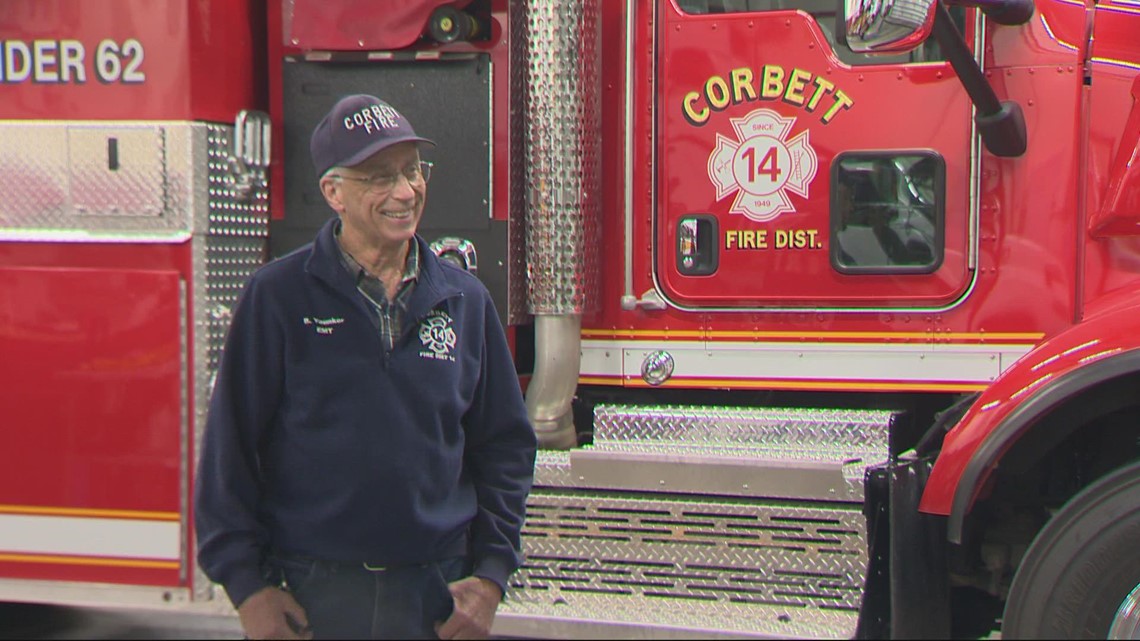 Volunteer firefighter celebrates 50 years with Corbett Fire District 14 ...