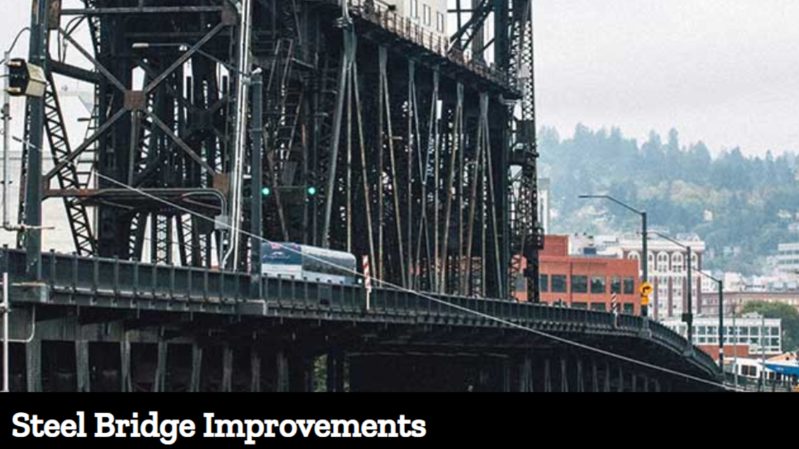TriMet's Steel Bridge improvements project begins Sunday, Aug. 2 | kgw.com