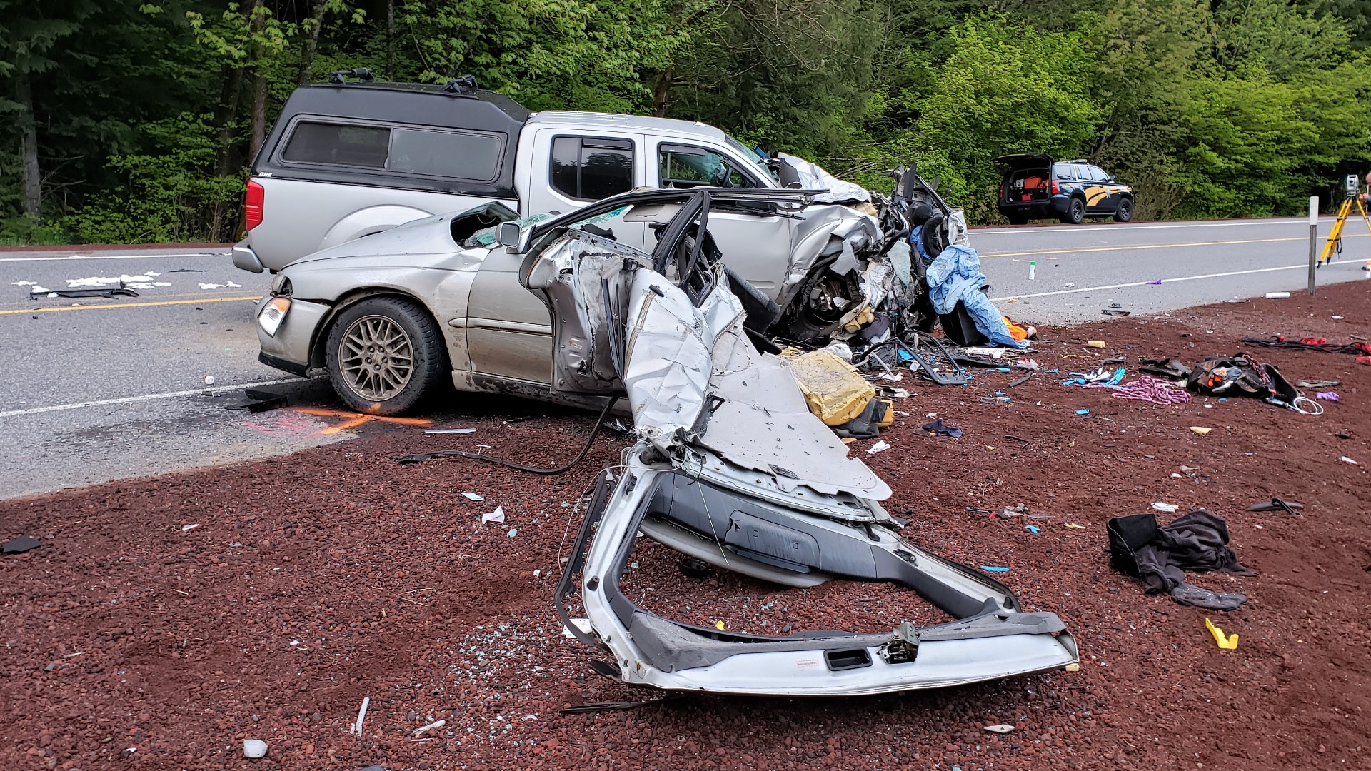 Man dies, another injured in crash on Highway 22E in Linn County | kgw.com