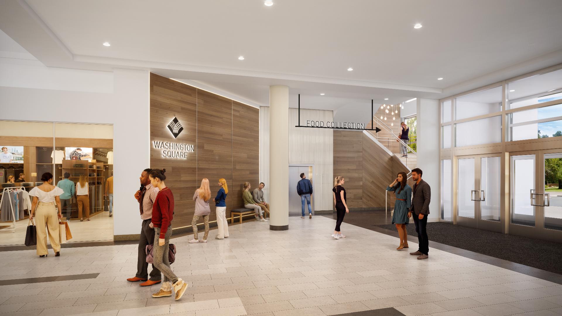 New renderings show Washington Square mall food court renovation and ...
