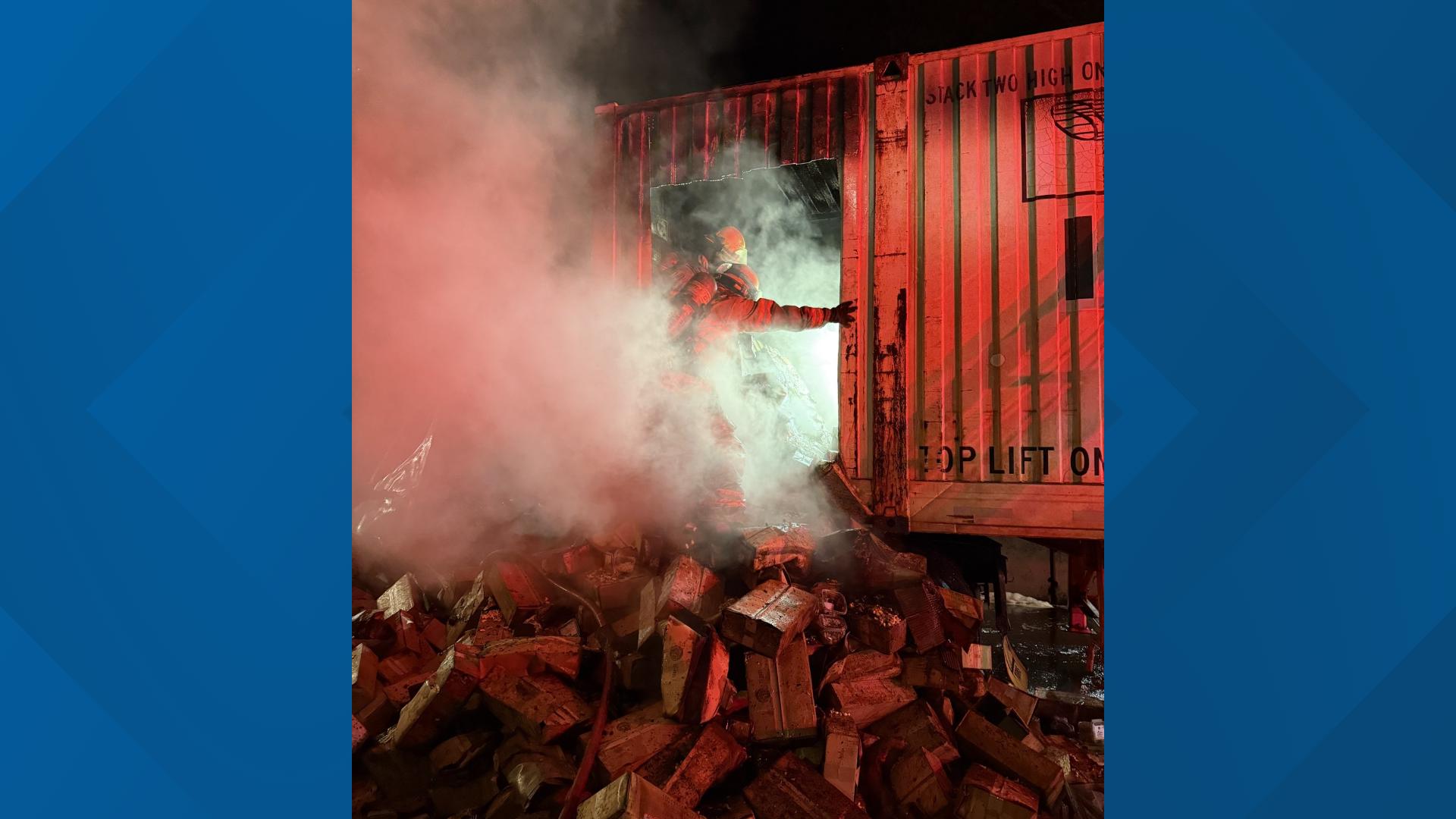 Semi catches fire on I-5 near Capitol Highway exit | kgw.com