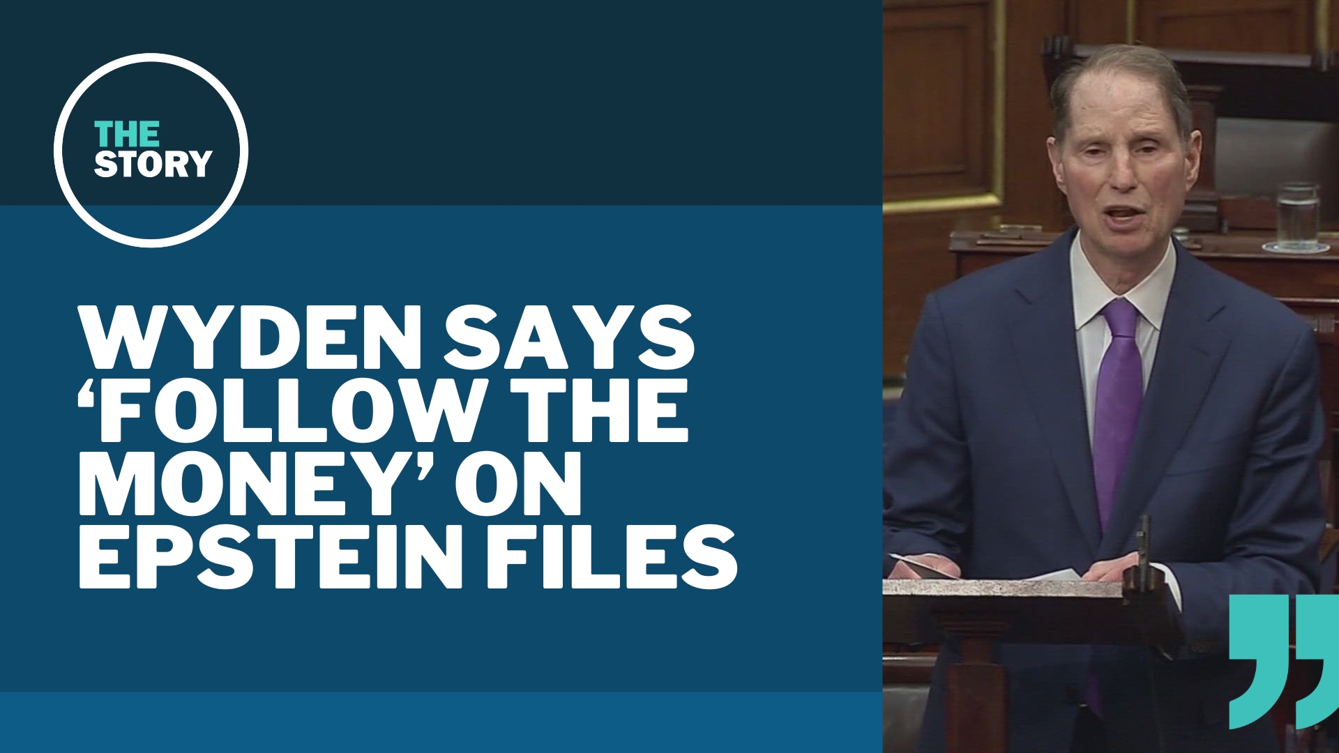 Oregon's Wyden: 'Follow the money' in Epstein files at Treasury Department | kgw.com
