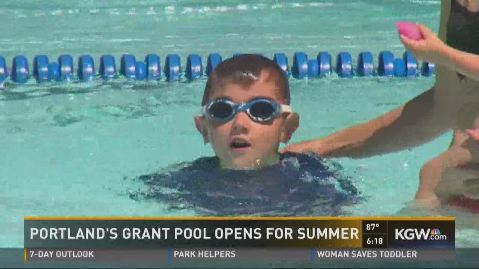 After slight delay, Grant pool is open for summer swimmers | kgw.com