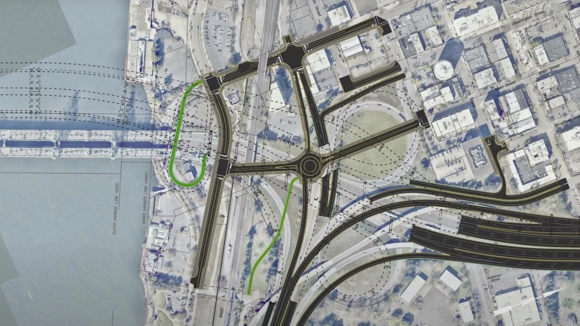 New videos show freeway upgrades for Interstate Bridge project | kgw.com