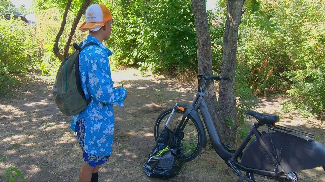 Portland removes homeless camps along Springwater Corridor Trail | kgw.com