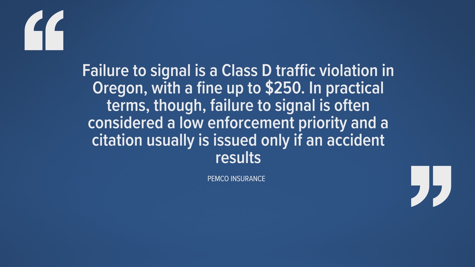 Study: Many American drivers fail to properly use turn signals | kgw.com