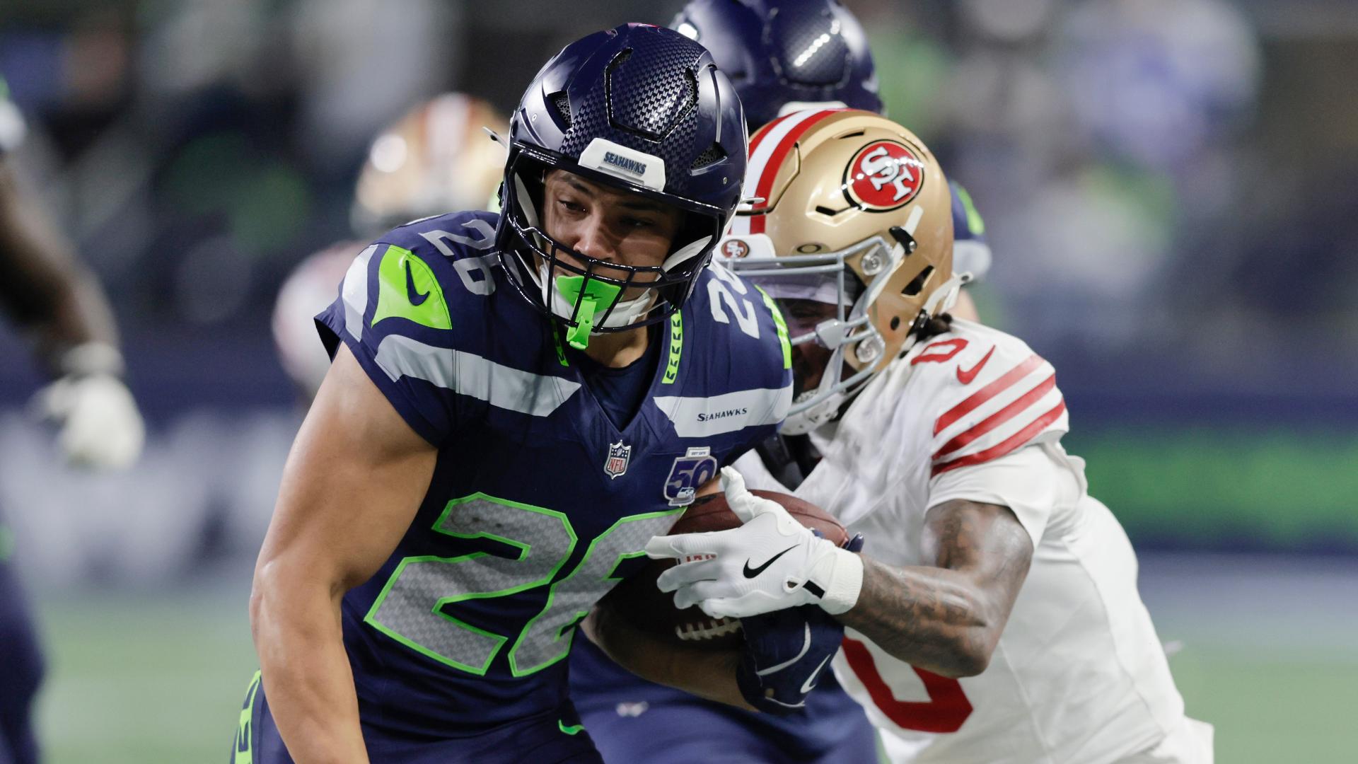 Seahawks RB Zach Charbonnet out for remainder of playoffs with knee ...
