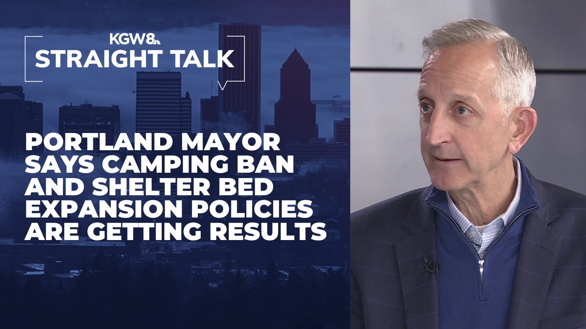 Portland Mayor Keith Wilson on shelter beds milestone, camping ban ...