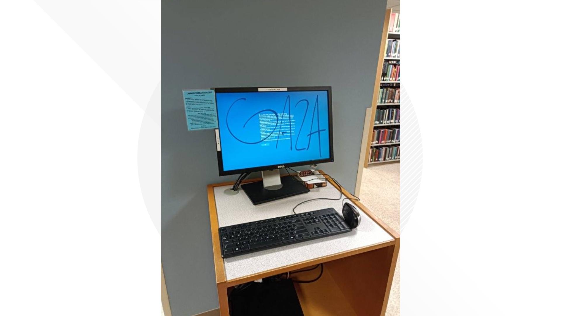 Photos: Damage visible in protester-occupied PSU library | kgw.com