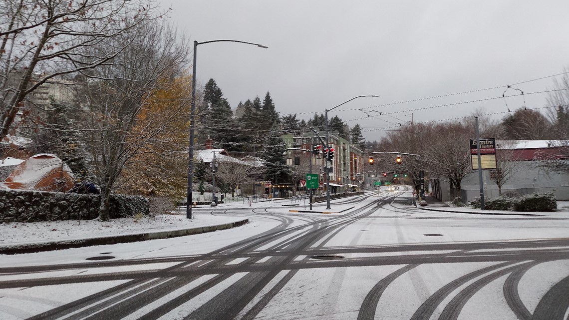 Snowy, icy roads cause crashes around Portland; more snow coming | kgw.com