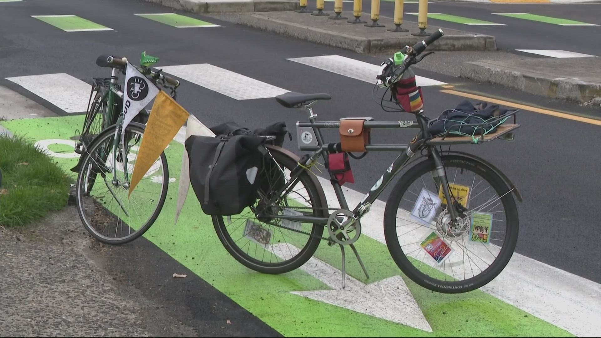 Portland group protests bike lane removal | kgw.com