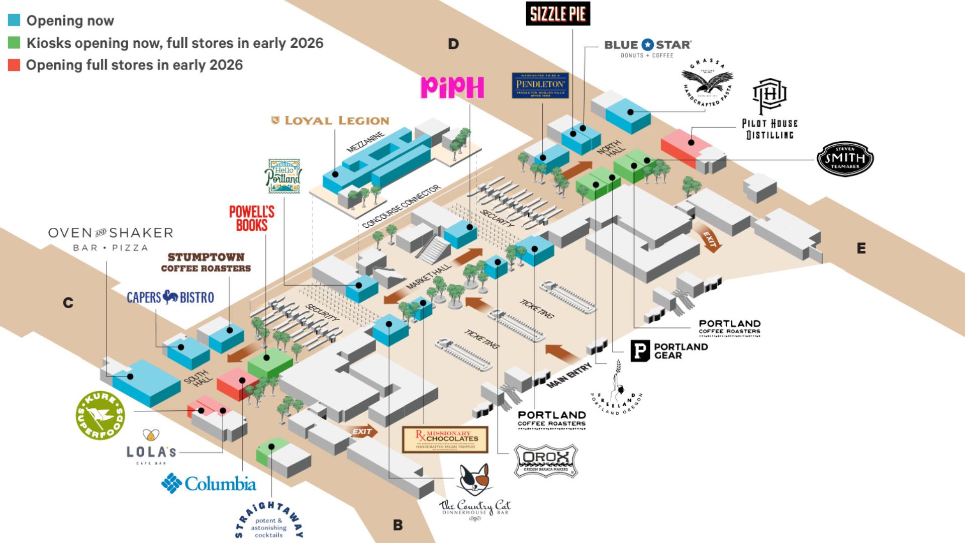 Take a sneak peek inside PDX as the main terminal's final phase nears ...