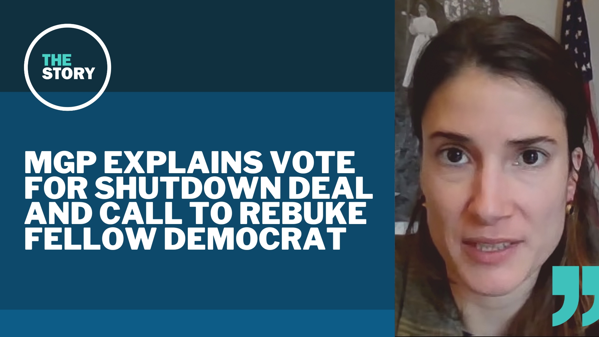 MGP explains her yes vote on the deal to end the shutdown and her call to rebuke a fellow ...
